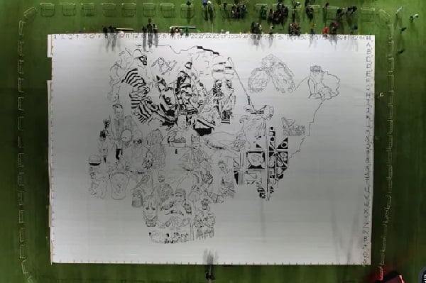 Nigerian Doctor Breaks Guinness World Record For Largest Drawing [VIDEO ...